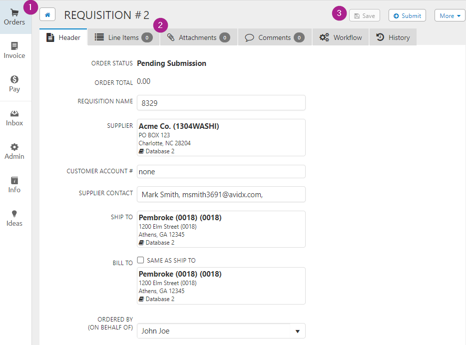 AvidBuy: Orders Detail View