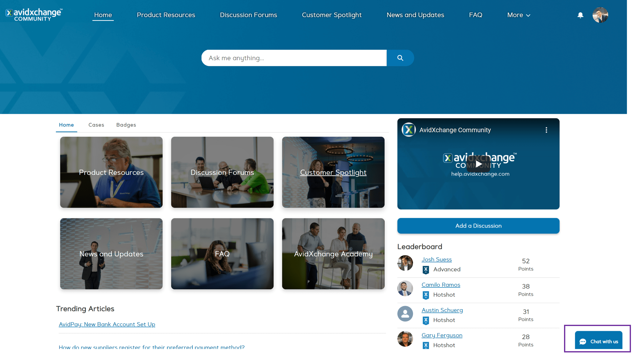 How do I chat with Customer Care?