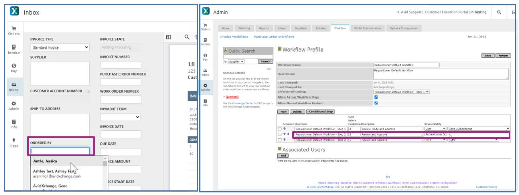 AvidBuy/AvidInvoice: Workflow Routing Guide
