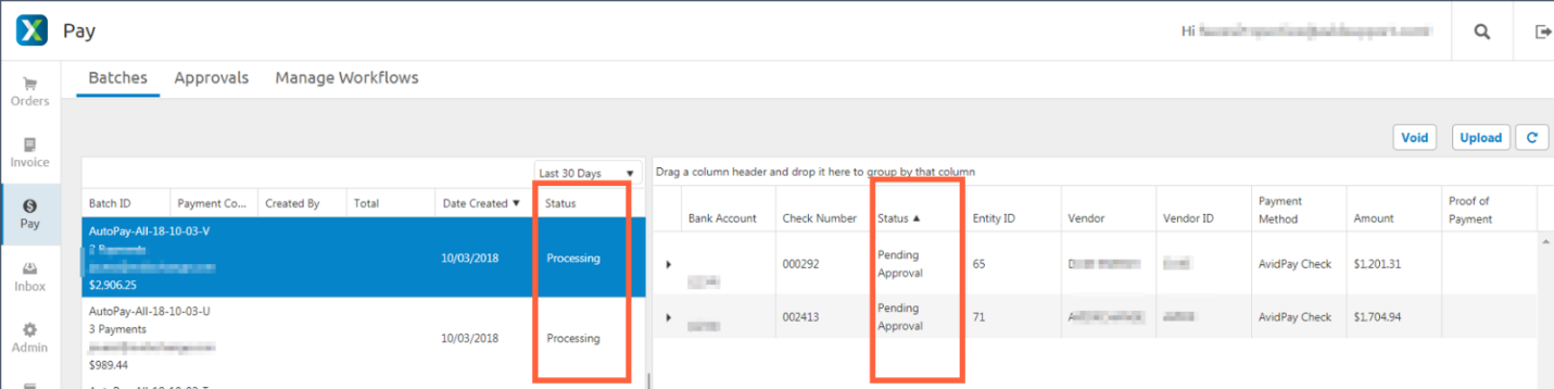 AvidPay: Payment Status and Definitions