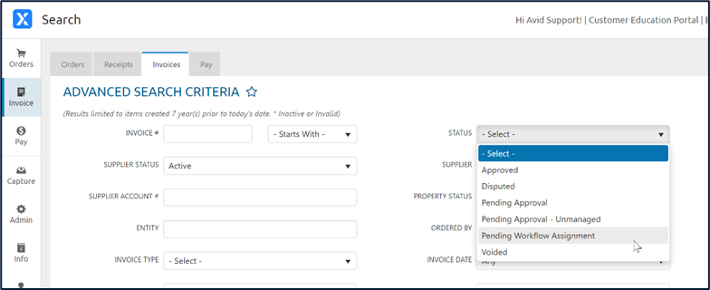 AvidBuy/AvidInvoice: Workflow Routing Guide