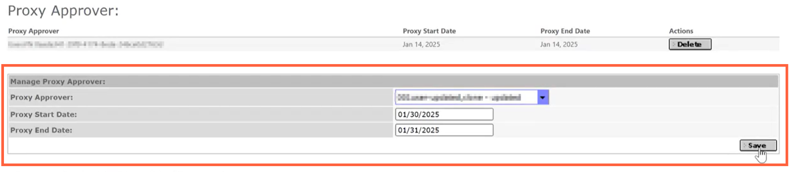 AvidInvoice: Assign a Proxy Approver